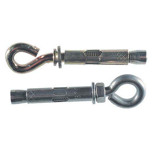 Mini Eye Bolt Sleeved Intermediate Fixing - BZP