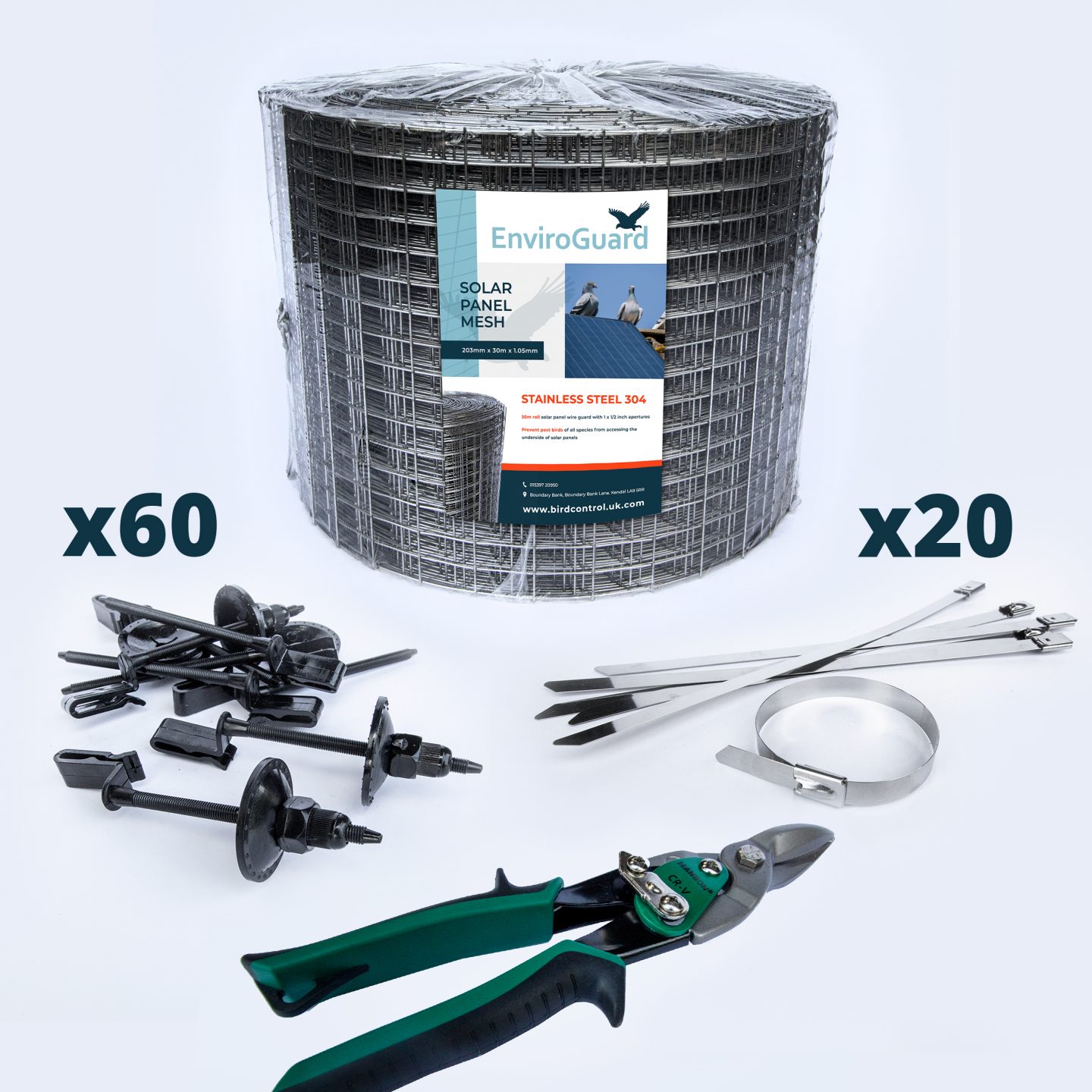 Pack of 50 Stainless Steel Corner Ties - EnviroGuard