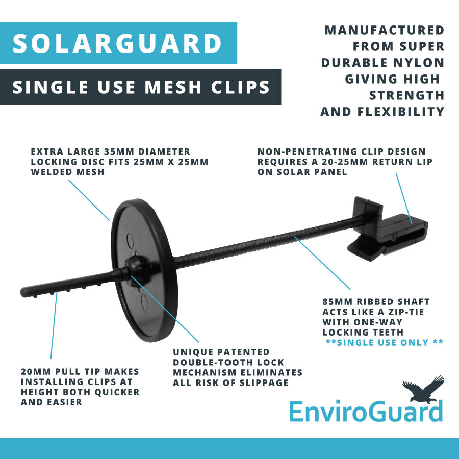 Solar Panel Mesh Clips x 500 Archives - EnviroGuard