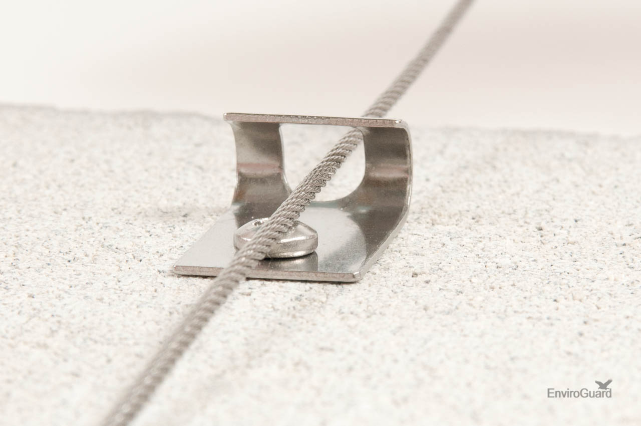 Multi Purpose Wire Rope Stainless Intermediate Bracket X 100 - EnviroGuard