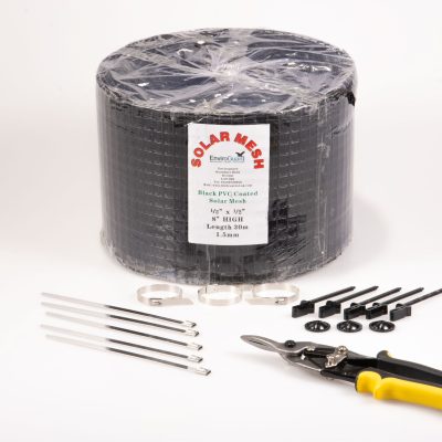 Professional 30m Solar Panel Bird Exclusion Kit (BLACK PVC COATED MESH ...