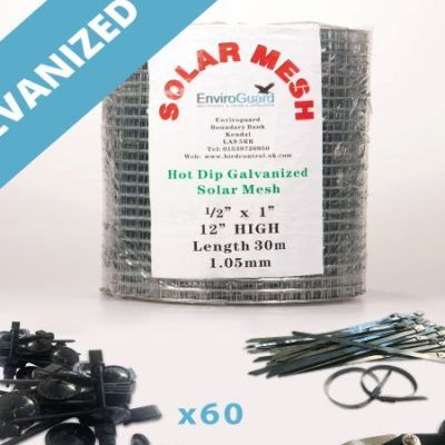 Professional 30m Solar Panel Bird Exclusion Kit (GALVANIZED MESH ...