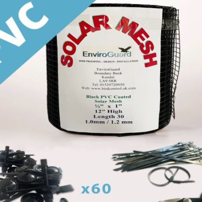 Professional 30m Solar Panel Bird Exclusion Kit, PVC Coated 60 ...